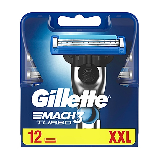 GILLETTE MACH3 TURBO RAZOR BLADES 12CT