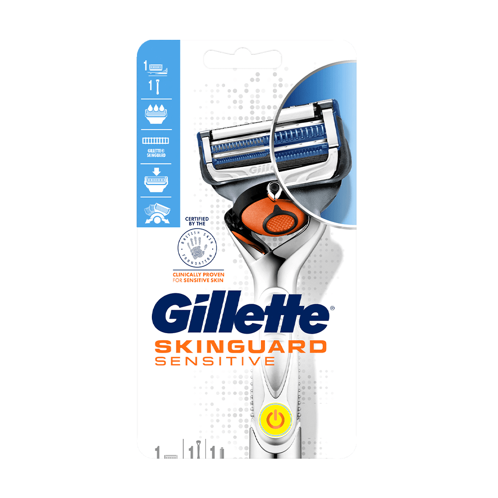 GILLETTE SKINGUARD SENSITIVE POWER FLEXBALL RAZOR 1UP