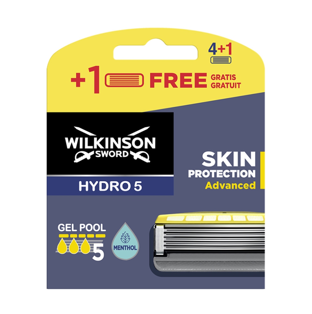WILKINSON SWORD HYDRO 5 SKIN PROTECTION ADVANCED RAZOR BLADES 4+1