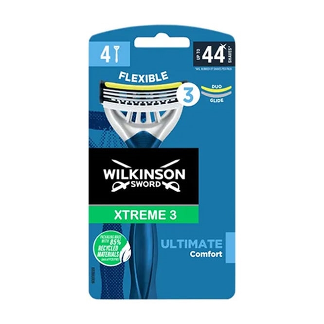WILKINSON SWORD XTREME 3 ULTIMATE COMFORT DISPOSABLE RAZOR 4CT